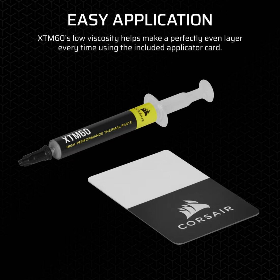 Corsair XTM60 Thermal Paste, 3g , applicator tool for easy spreading ...