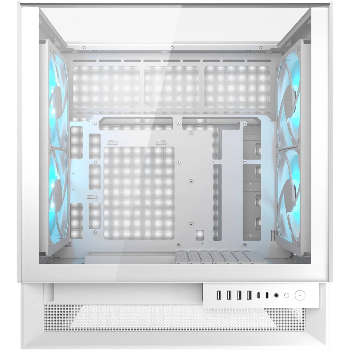 GAMING CASE COUGAR OmnyX ATX TEMP-GLASS MID TOWER- WHITE