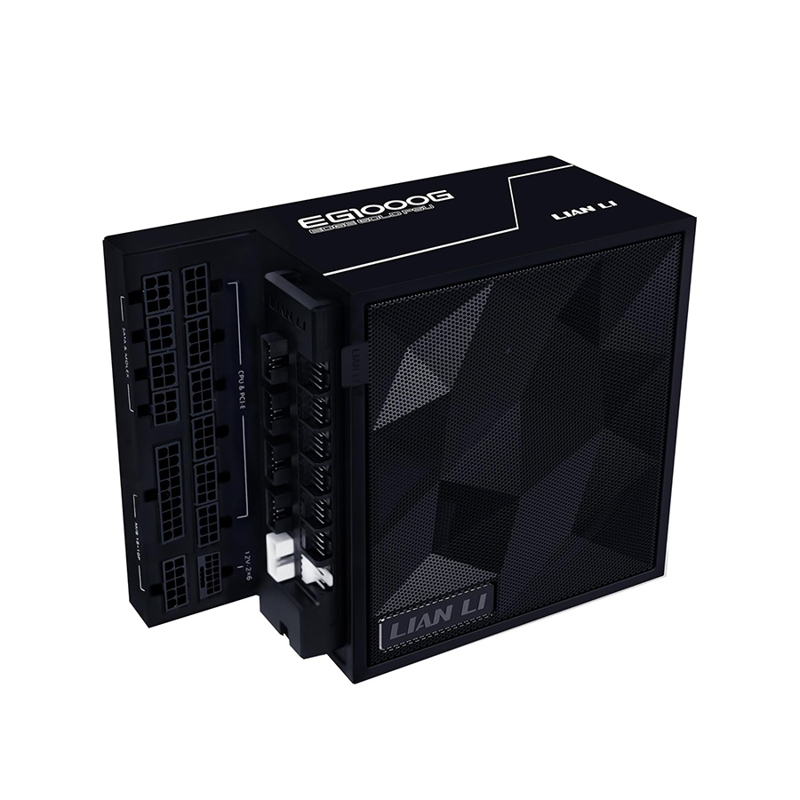 LIAN LI EG1000G Edge power supply, L-Shape design, 1000 watt, ATX 3.1 ...