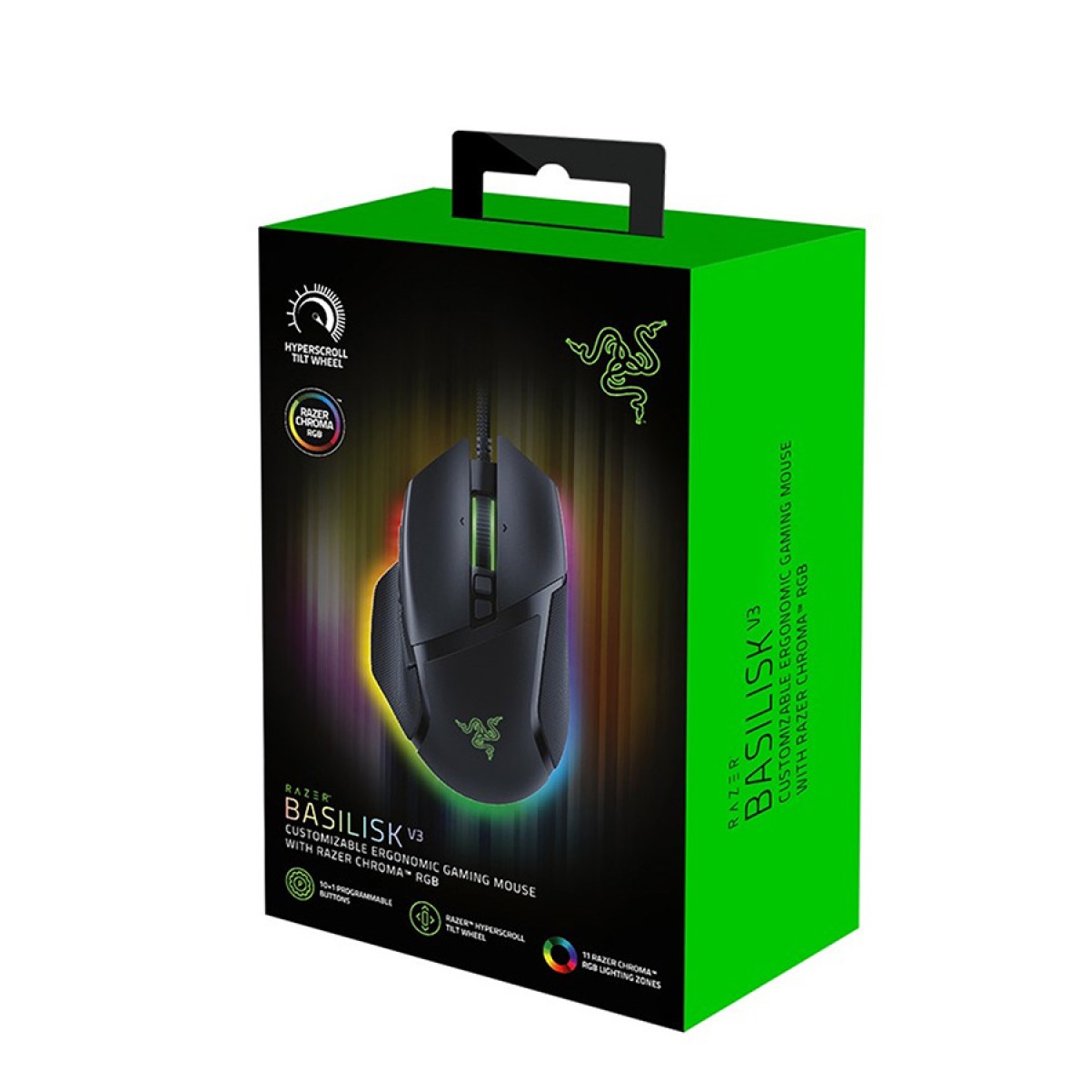Razer Basilisk V3 Wired Gaming Mouse , Focus optical sensor up to 26000 ...