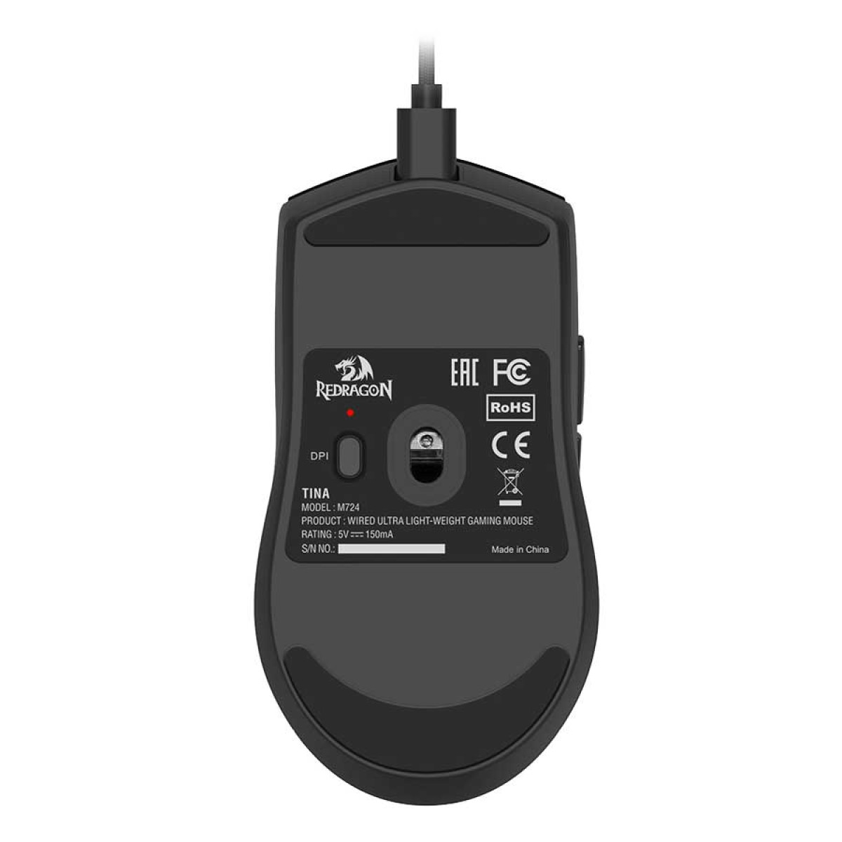 REDRAGON M724 Gaming Mouse - Black