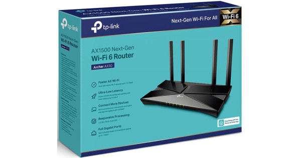 Tp-Link Archer Ax10 Ax1500 Next-Gen Wi-Fi 6 Router - 5ghz