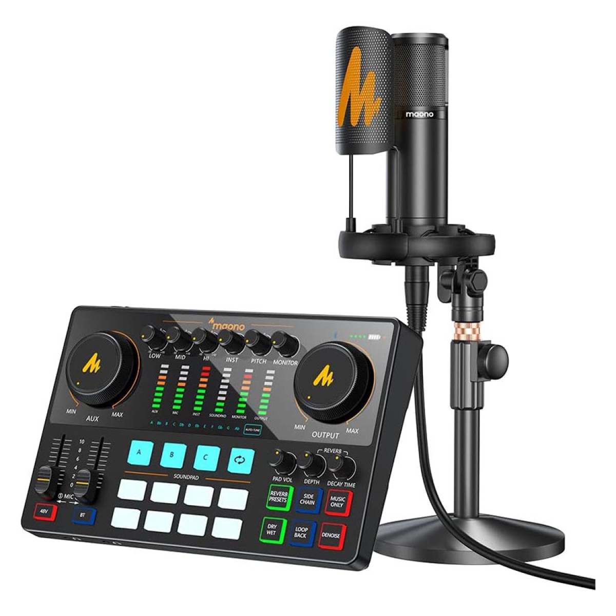 maono CASTER E2 AME2A Integrated Audio Production Studio - Single MIC ...