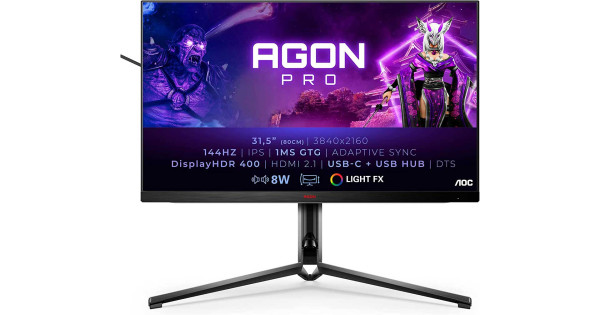 AOC Agon 32 inch 4K 144Hz 1Ms IPS USB-C Gaming Monitor
