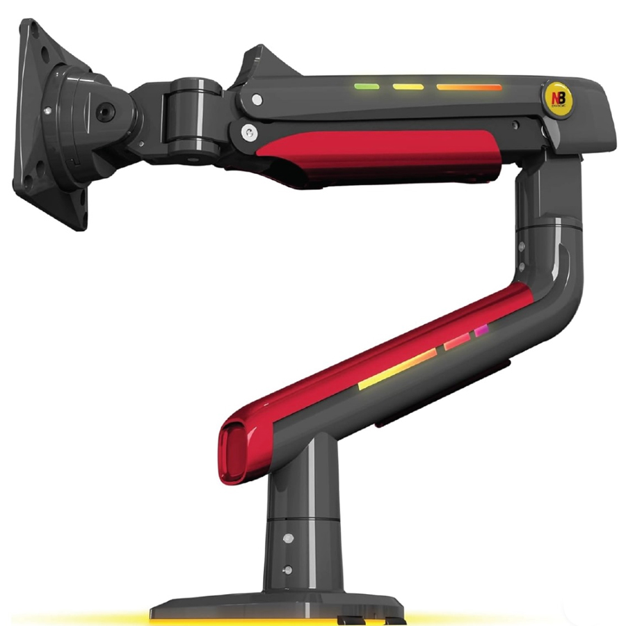 NORTH BAYOU Ergonomic Single Monitor ARM ( 32 inch - 60 inch ) - RGB ...