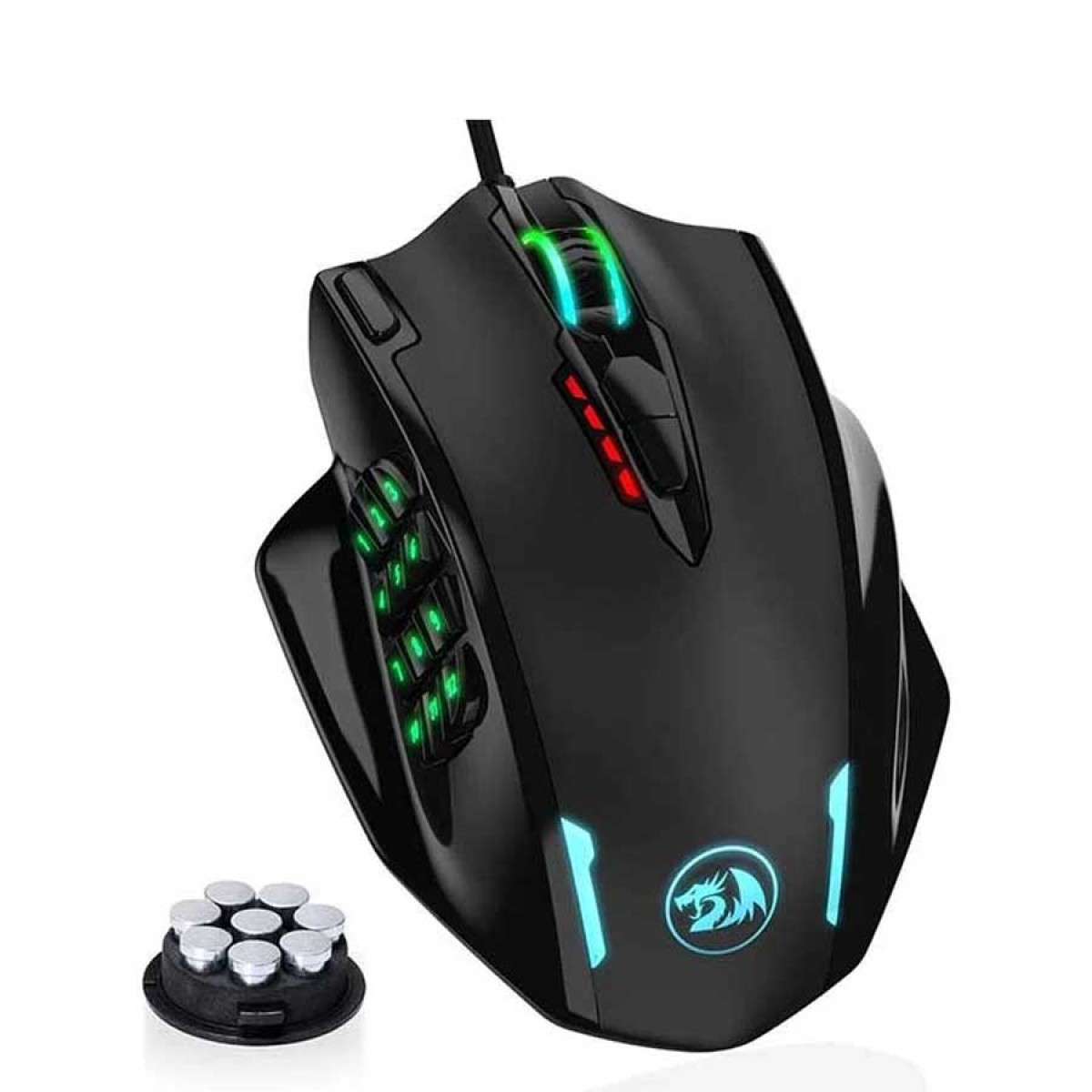 REDRAGON Impact MMO Gaming Mouse - 12 Side Buttons - up to 12400DPi