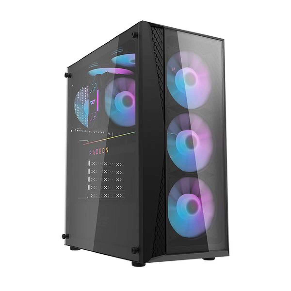 Darkflash DK352 Plus ATX Mid Tower Case 4x ARGB Fan - Black