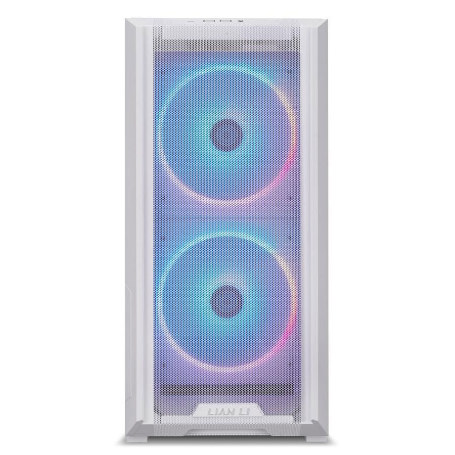 LIAN LI LANCOOL 216 RGB Mesh AirFlow Temp -Glass Gaming Case - WHITE ...
